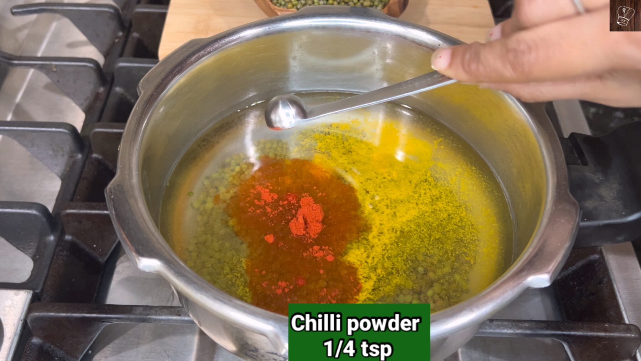 Green Moong dal fry | Green gram curry - Traditionally Modern Food