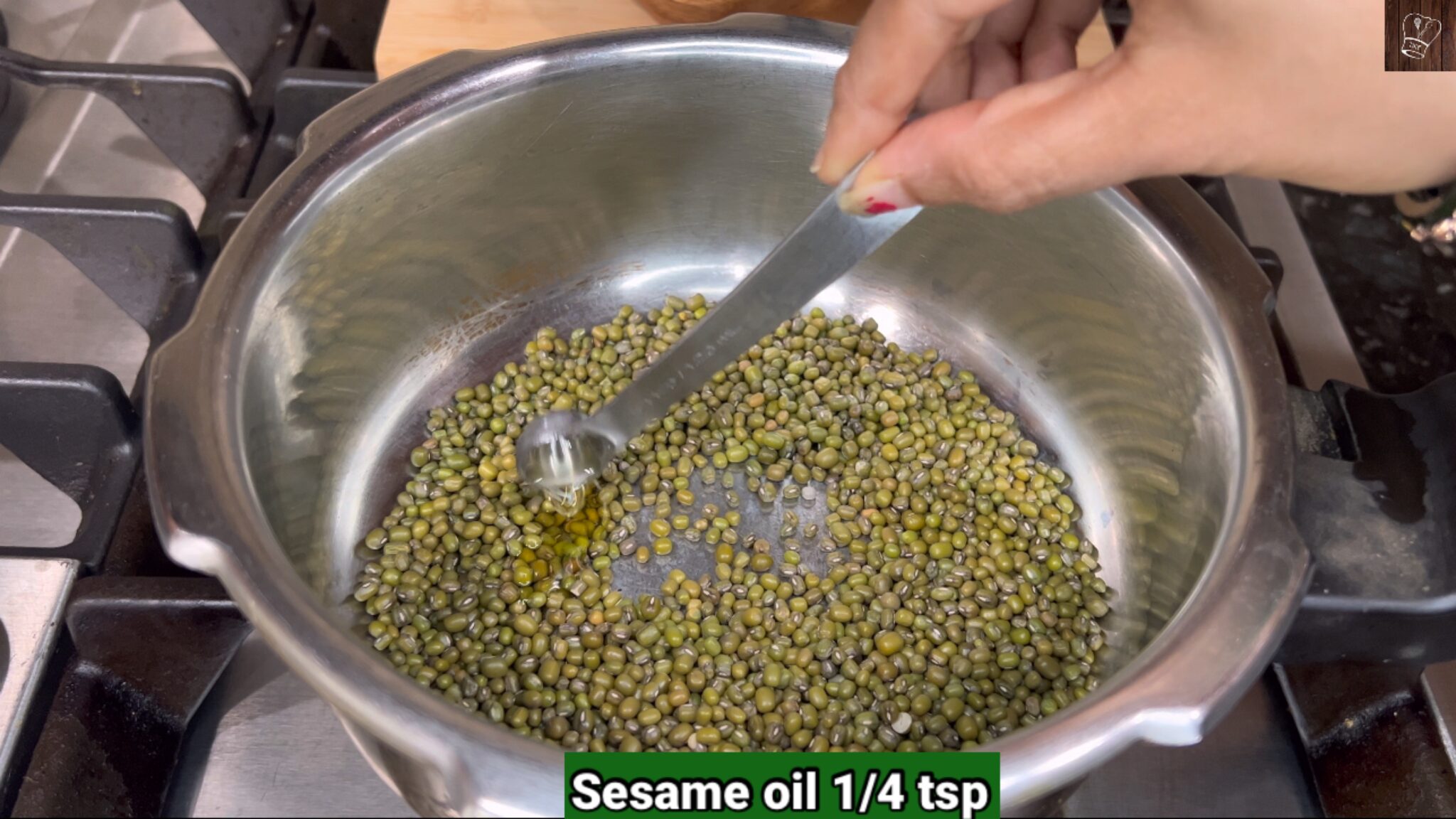 Green Moong dal fry | Green gram curry - Traditionally Modern Food