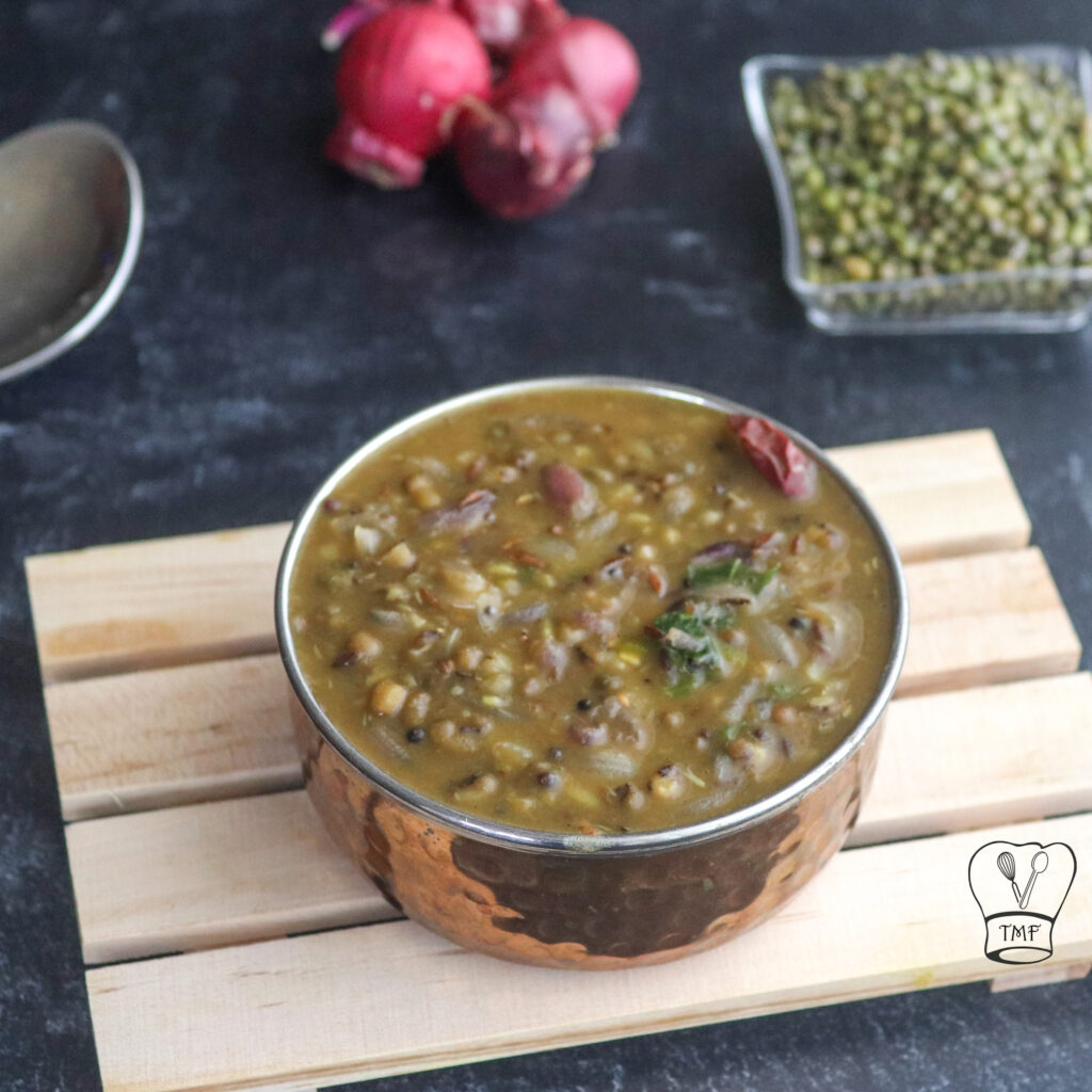 Green Moong dal fry | Green gram curry - Traditionally Modern Food