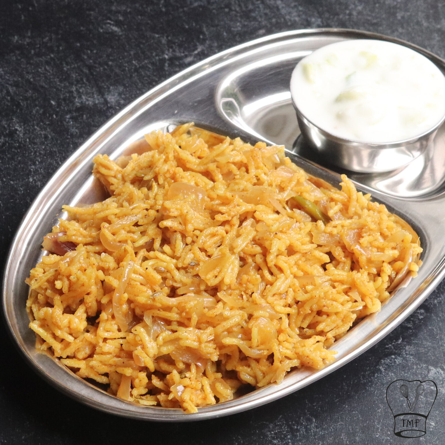 Onion Rice | Onion pulao - Traditionally Modern Food