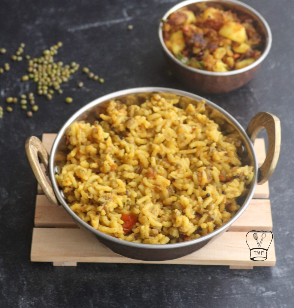 Pachai Payaru Sadham | Green moong rice - Traditionally Modern Food