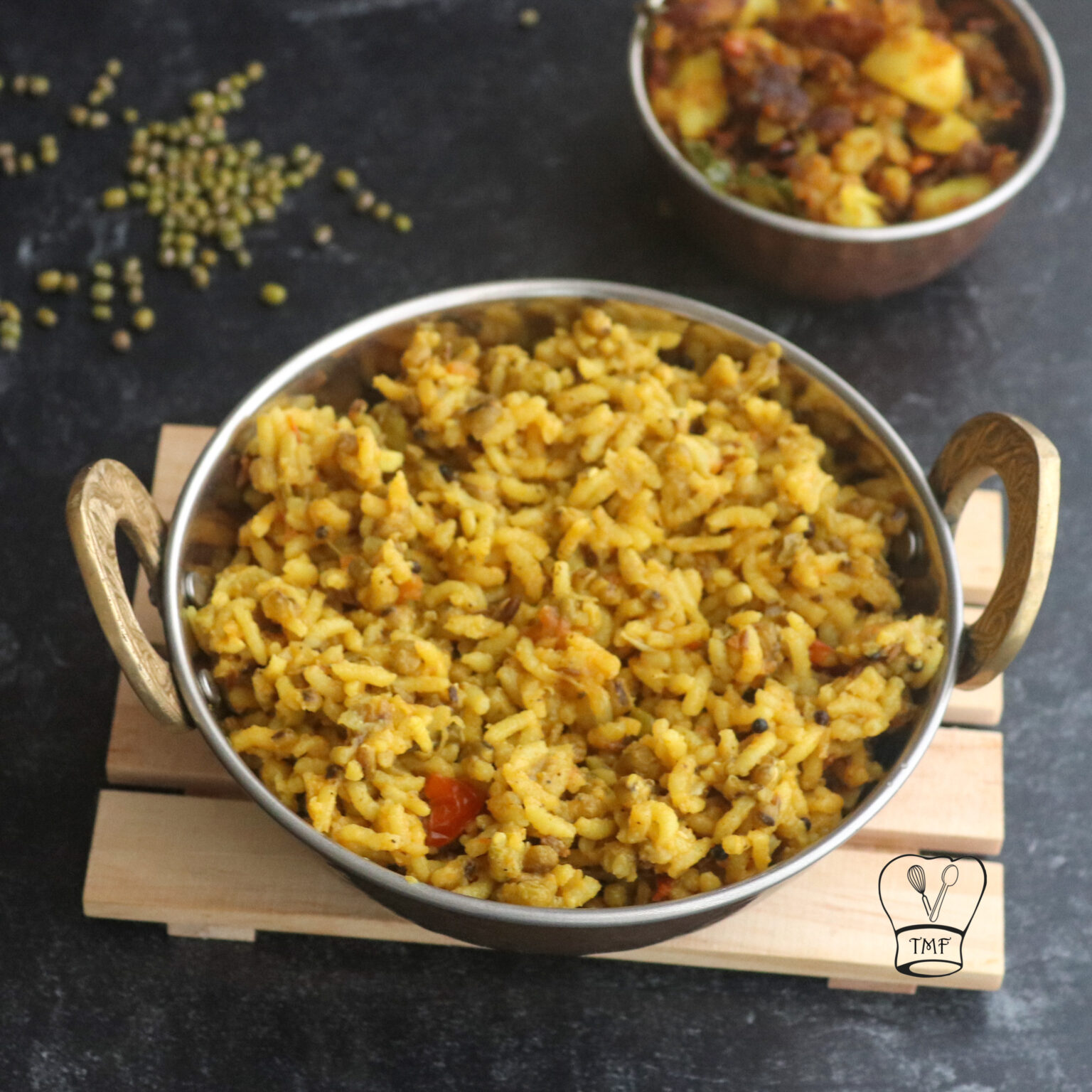 Pachai Payaru Sadham | Green moong rice - Traditionally Modern Food