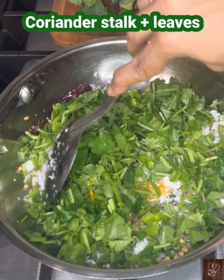 Kothamalli thogayal | Coriander thuvaiyal - Traditionally Modern Food