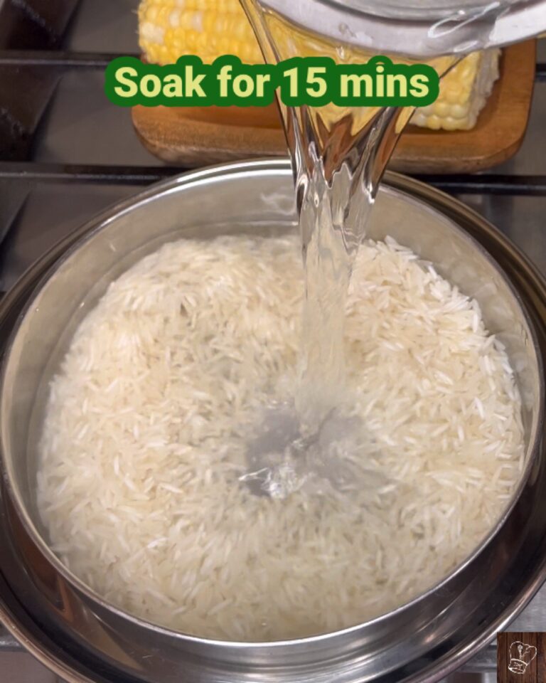 Spinach corn rice | Palak Makai pulao - Traditionally Modern Food