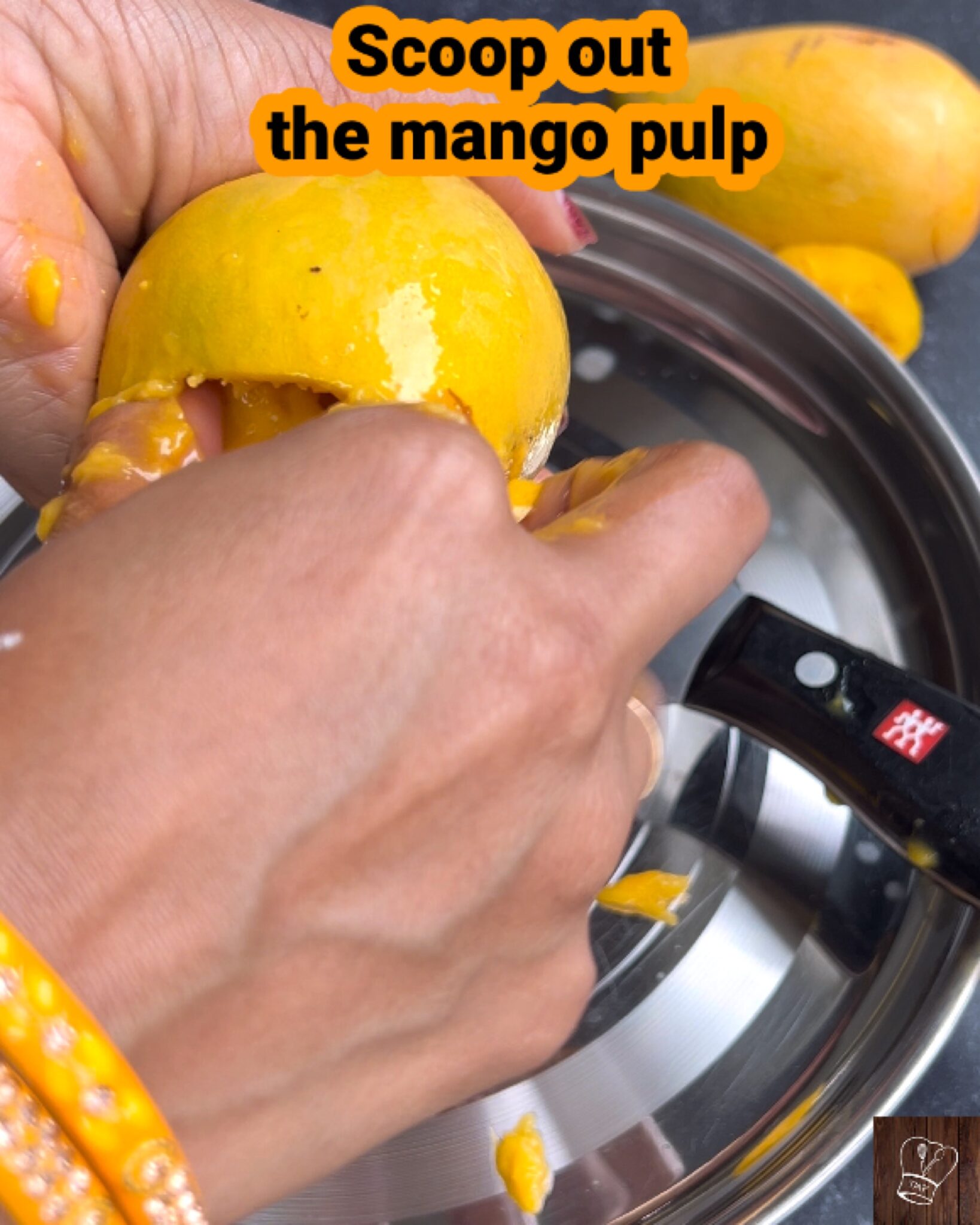 Mango stuffed kulfi | Stuffed Mango kulfi - Traditionally Modern Food