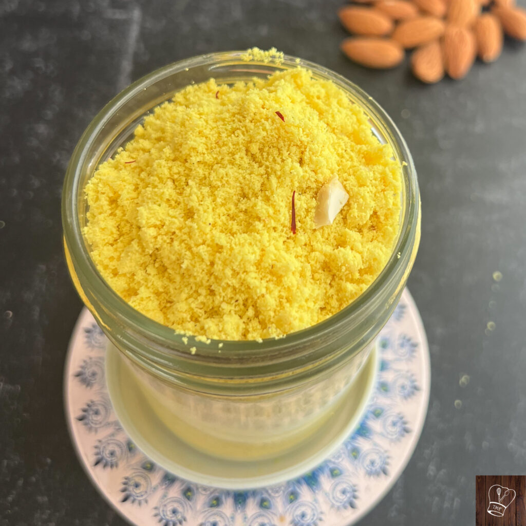 Badam milk powder | homemade badam milk premix - Traditionally Modern Food