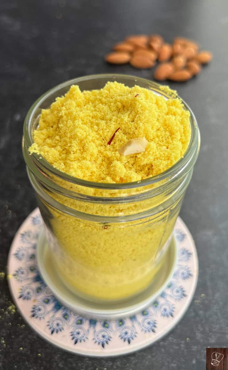 Badam milk powder | homemade badam milk premix - Traditionally Modern Food