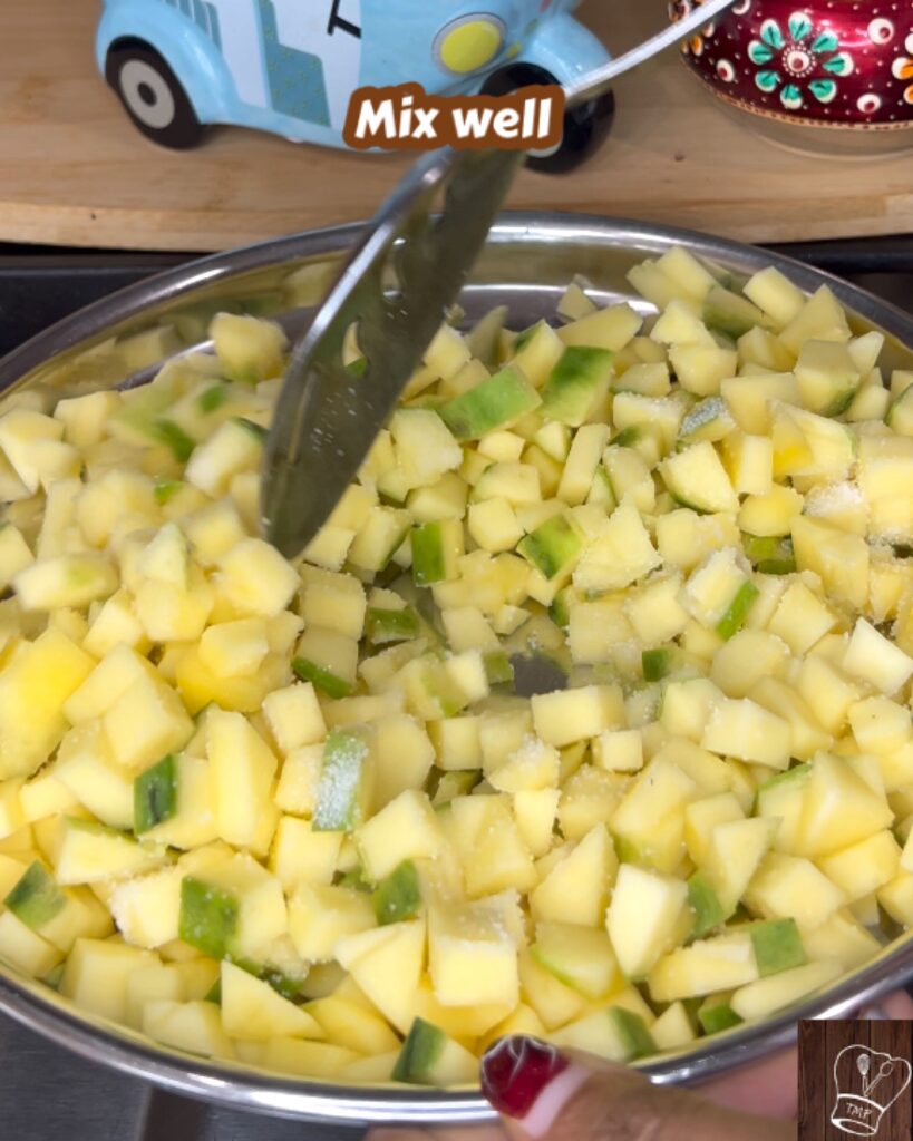 Kerala style Mango pickle | pacha mango Achar - Traditionally Modern Food