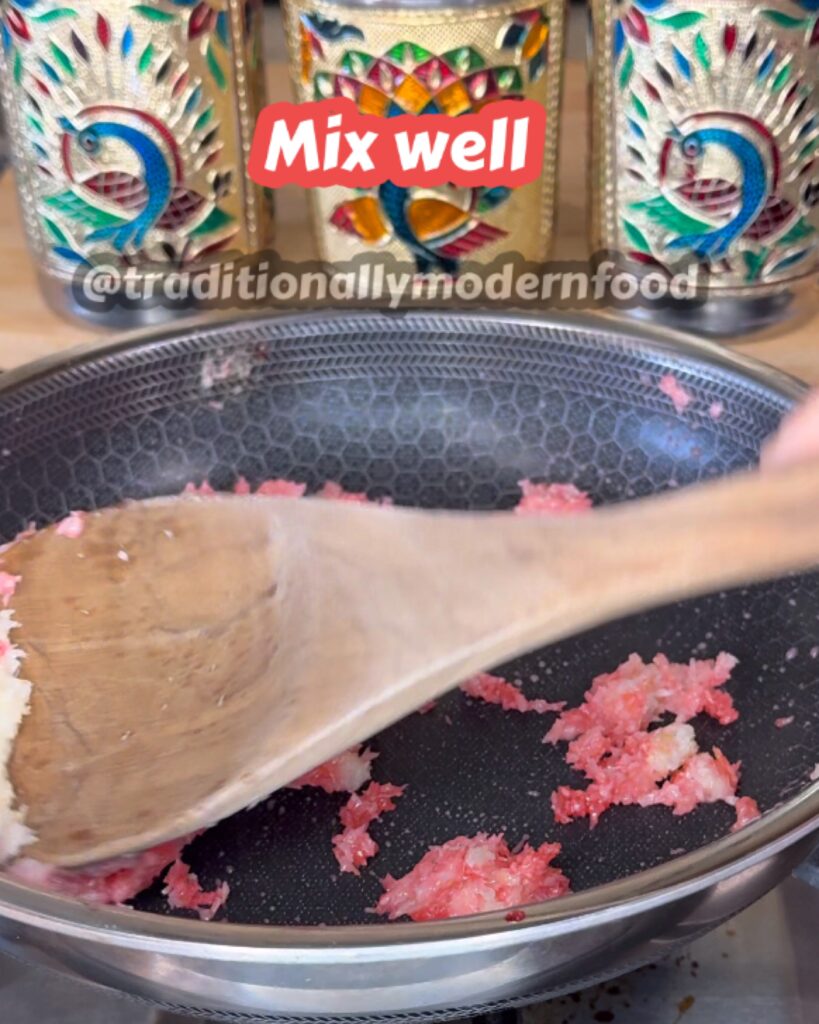 Rose coconut ladoo | coconut rose laddu - Traditionally Modern Food