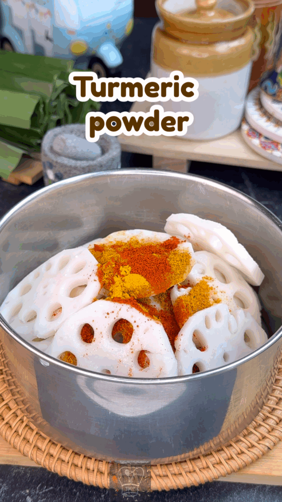 Lotus root Curry | lotus stem fry - Traditionally Modern Food